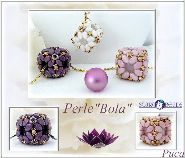 Free Tutorial: Pendant "Bola" made of par Puca — ScaraBeads US