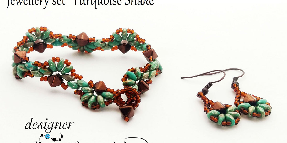 DIY: Snake Bracelet made of SuperDuo Beads — ScaraBeads US